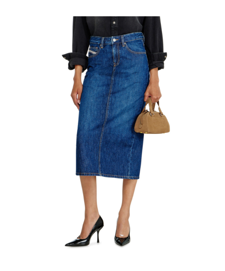 DIESEL® Diesel De-Skye-D Five-Pocket Denim Skirt